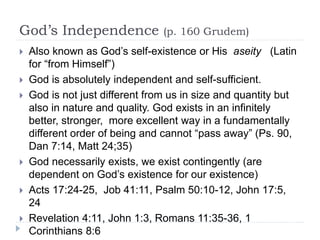 Systematic Theology 4 - Incommunicable Attribues of God_a.ppt