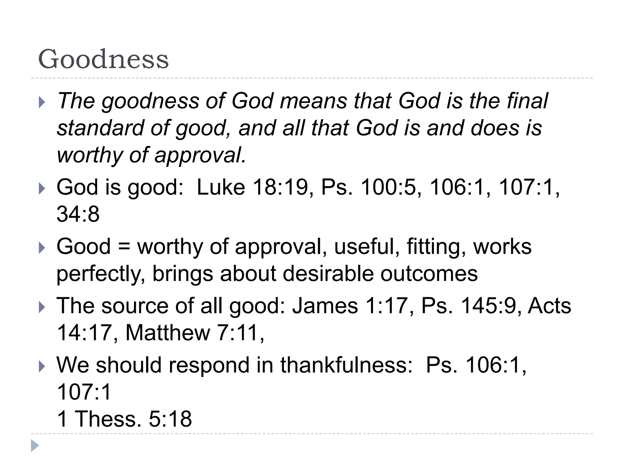 Systematic Theology 5 - Communicable Attributes.ppt