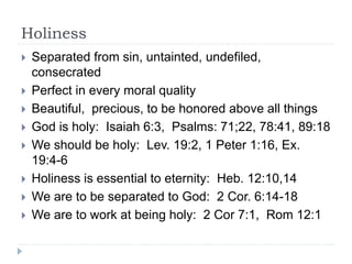 Systematic Theology 5 - Communicable Attributes.ppt