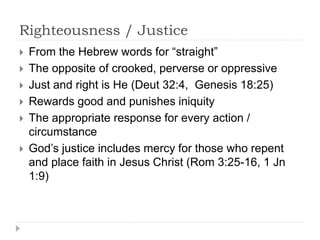 Systematic Theology 5 - Communicable Attributes.ppt