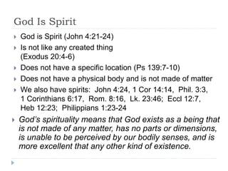 Systematic Theology 5 - Communicable Attributes.ppt