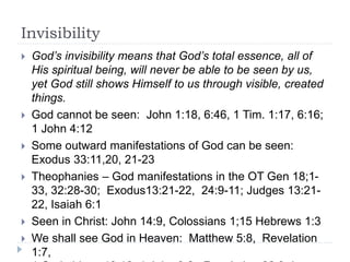 Systematic Theology 5 - Communicable Attributes.ppt