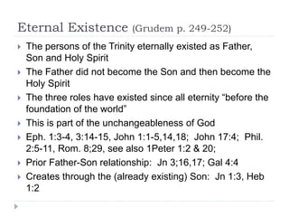 Systematic Theology 6a - The Trinity.ppt