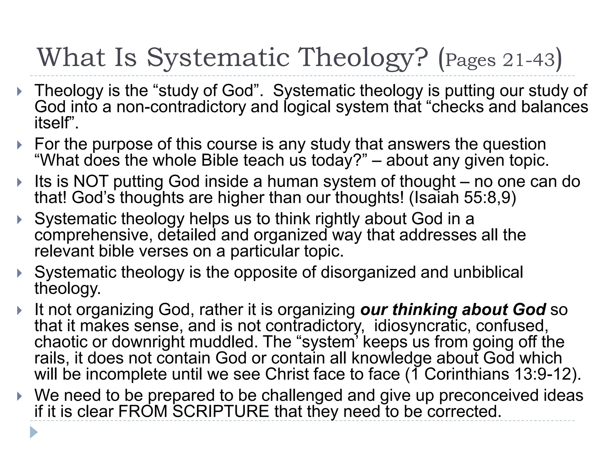 Systematic Theology lecture 1a.pptbznzjzkzjzbzj | PPT