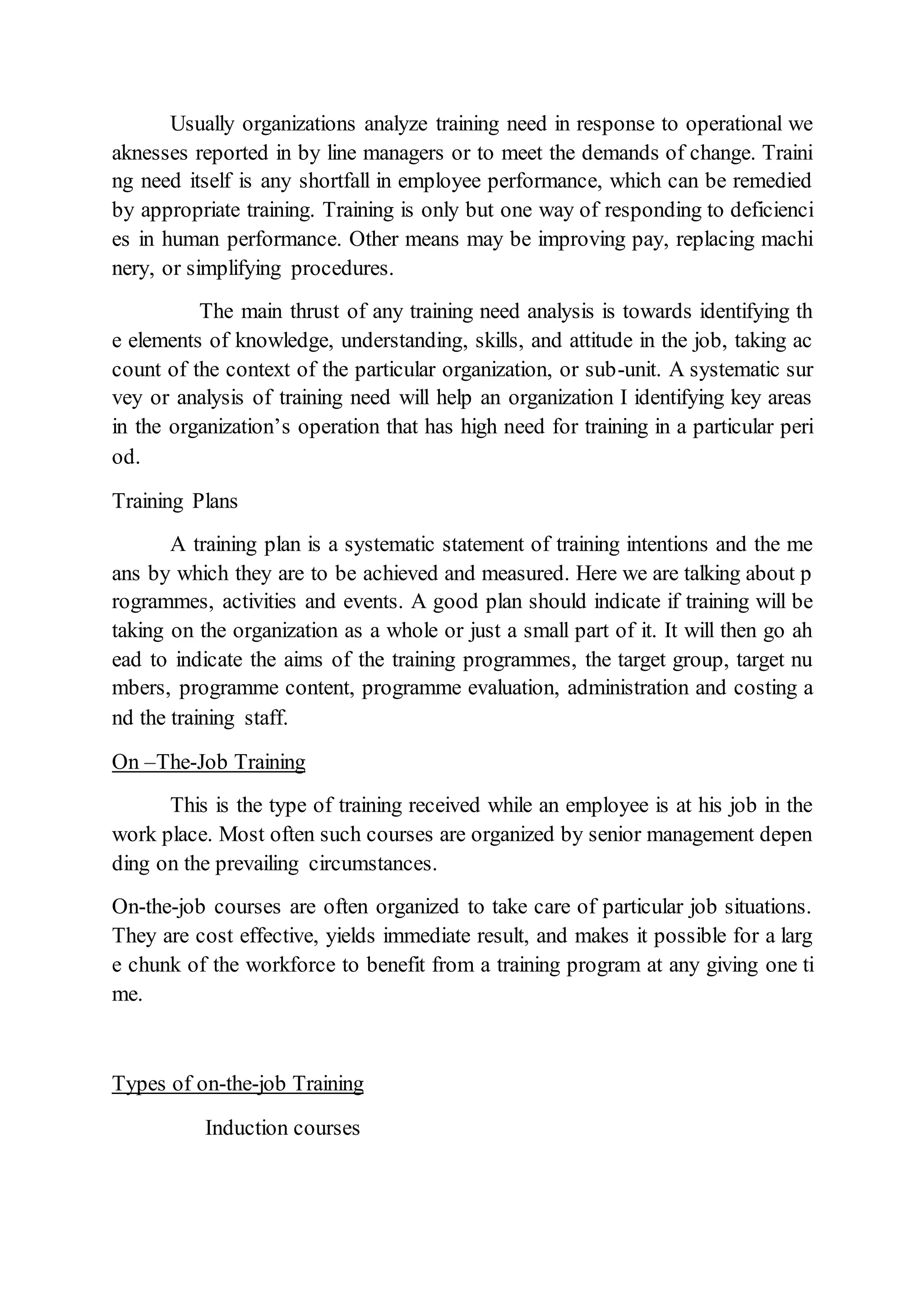 Systematic training and development | DOCX