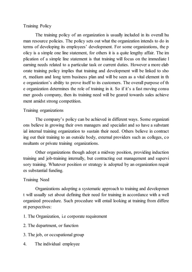 Systematic training and development | PDF