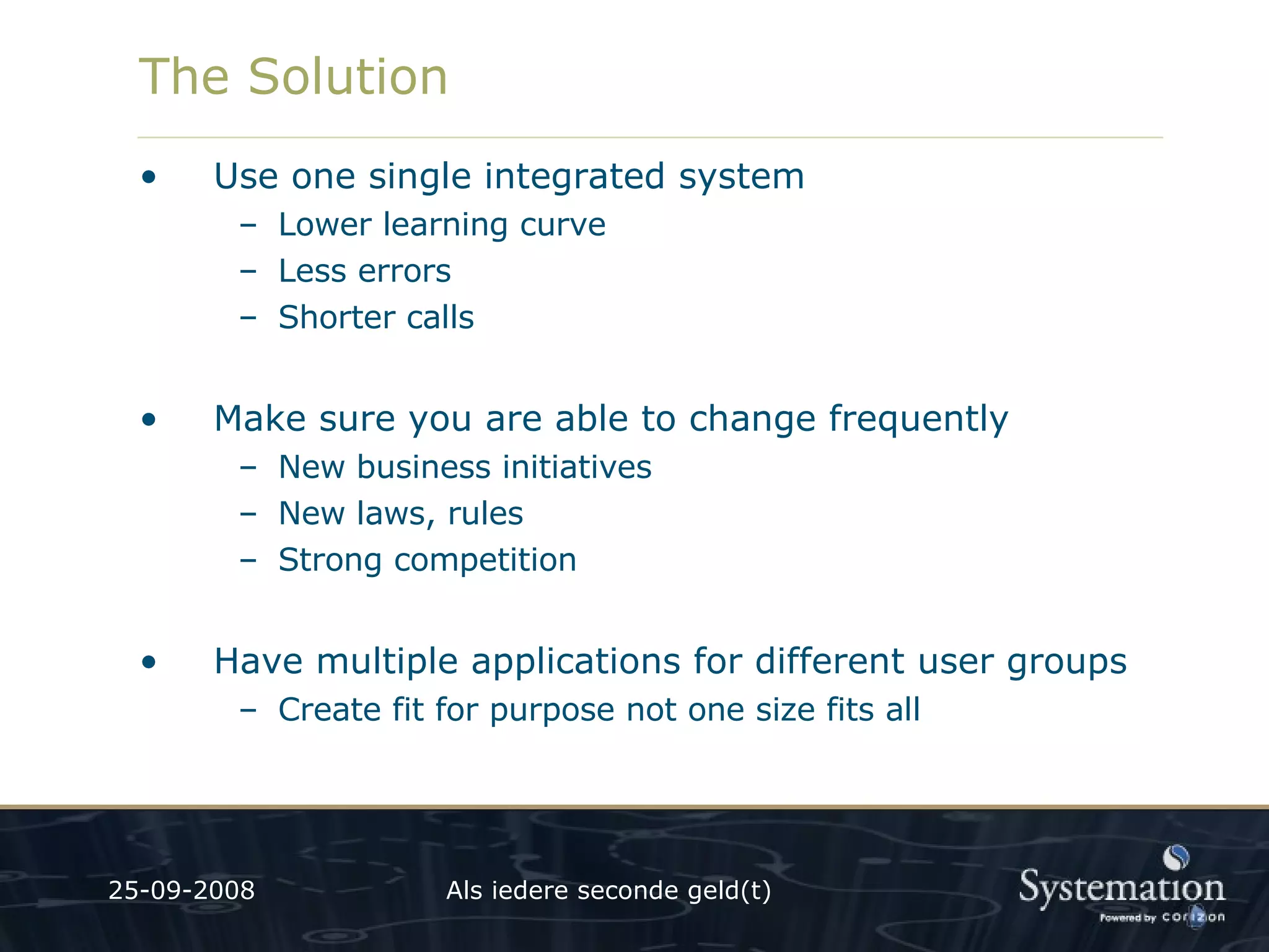 Systemation Corizon Enterprise Mashup | PPT