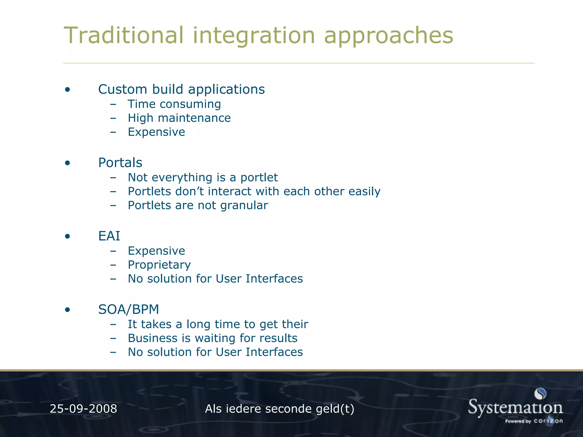 Systemation Corizon Enterprise Mashup | PPT