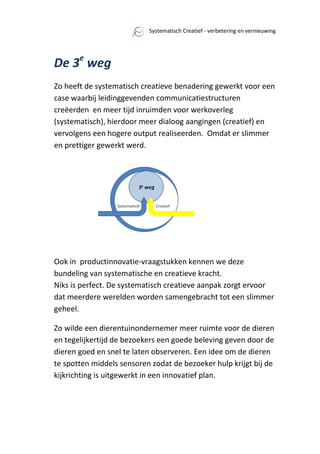 Systematisch Creatief ondernemingsbrochure | PDF