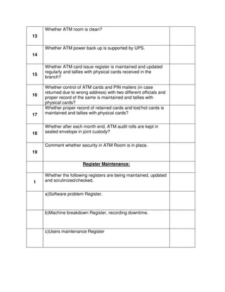 System audit questionnaire | PDF