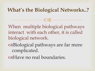 System's Biology | PPTX
