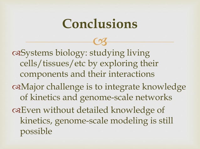System's Biology | PPTX | Biological Sciences | Science
