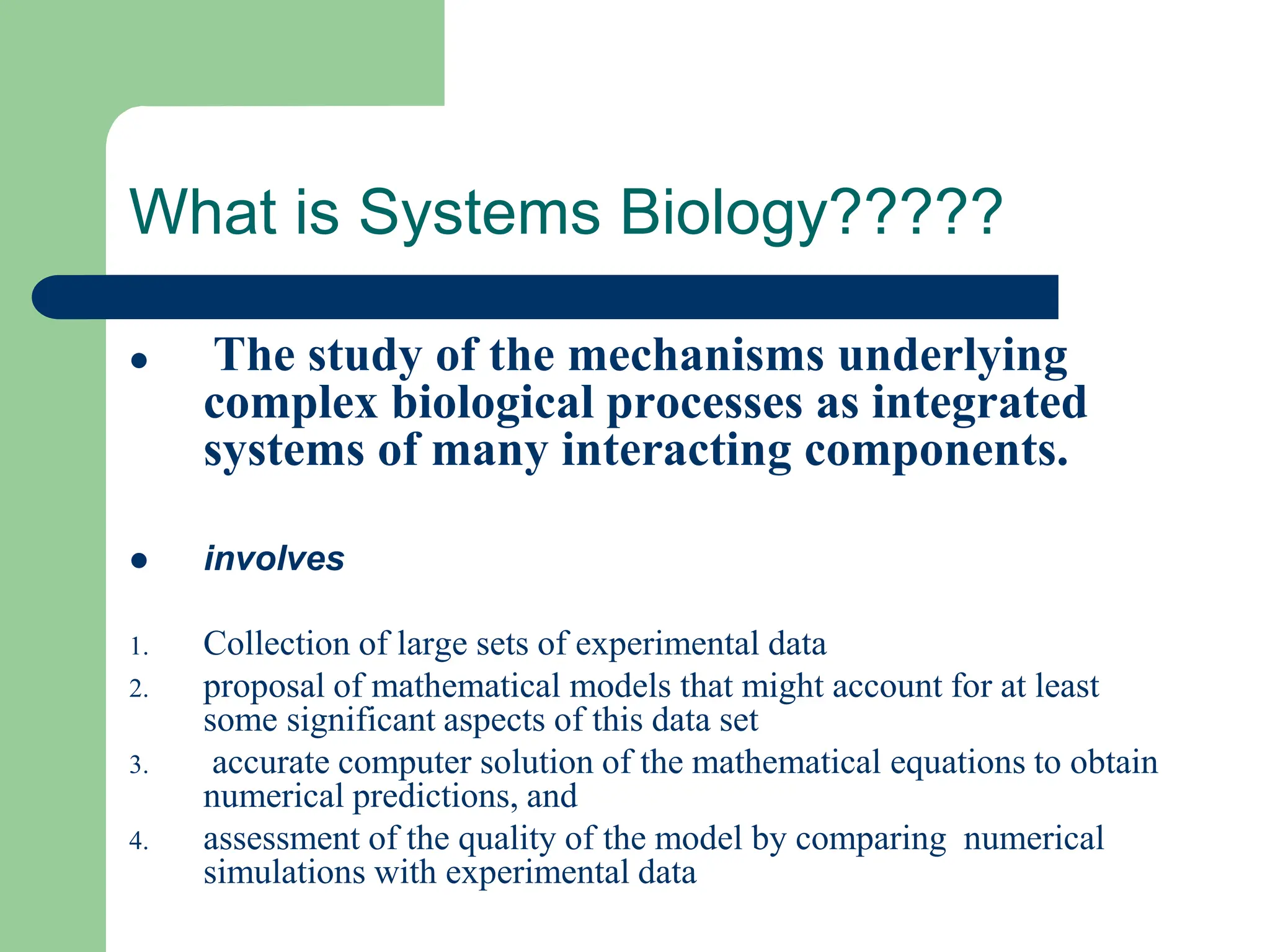 System Biology in downstream processing tech | PPT | Biotech and ...