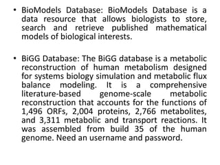 System biology and its tools | PPTX