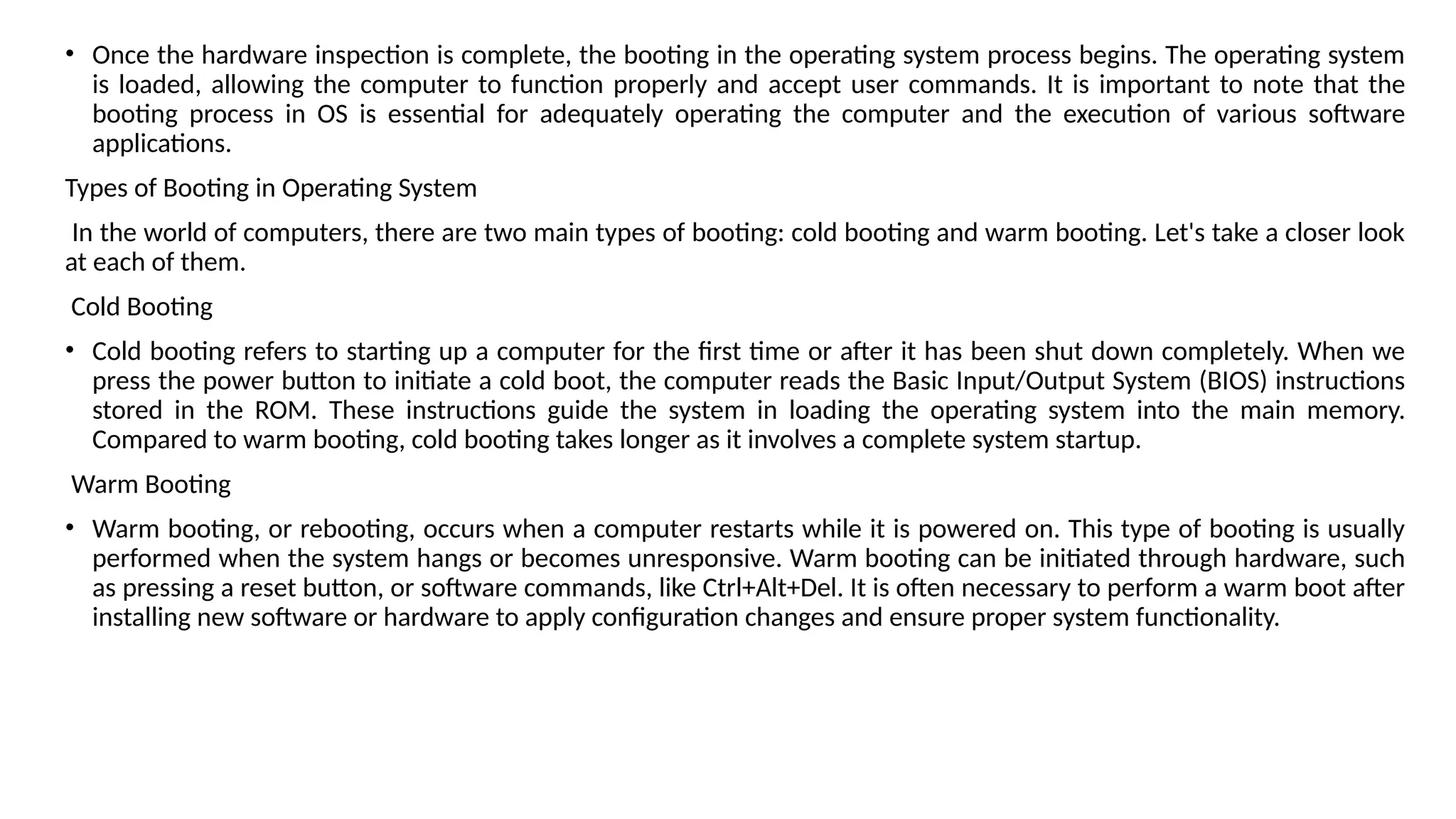 System Boot how it works in the operating system | PPTX