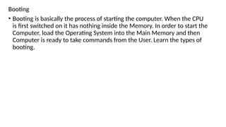 System Boot how it works in the operating system | PPTX