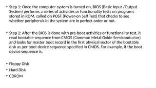 System Boot how it works in the operating system | PPTX