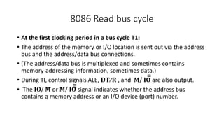 System bus timing 8086 | PPTX