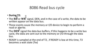 System bus timing 8086 | PPTX