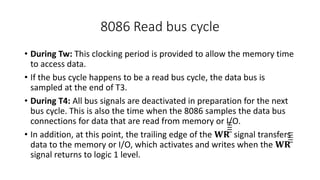 System bus timing 8086 | PPTX