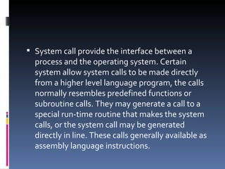 System Call