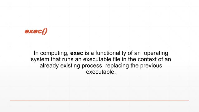 System Call Fork Exec Pptx Operating Systems Computer Software 8511