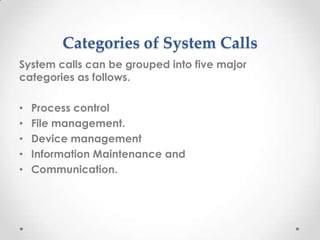System calls | PPT