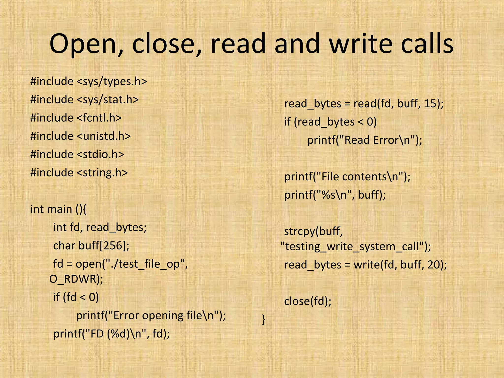Introduction to System Calls | PPT