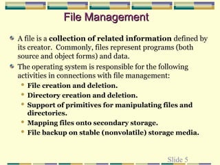 System Calls and Components of OS . ppt | PPT