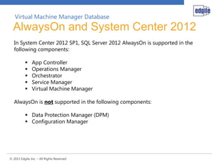 System Center 2012 Virtual Machine Manager | PPTX