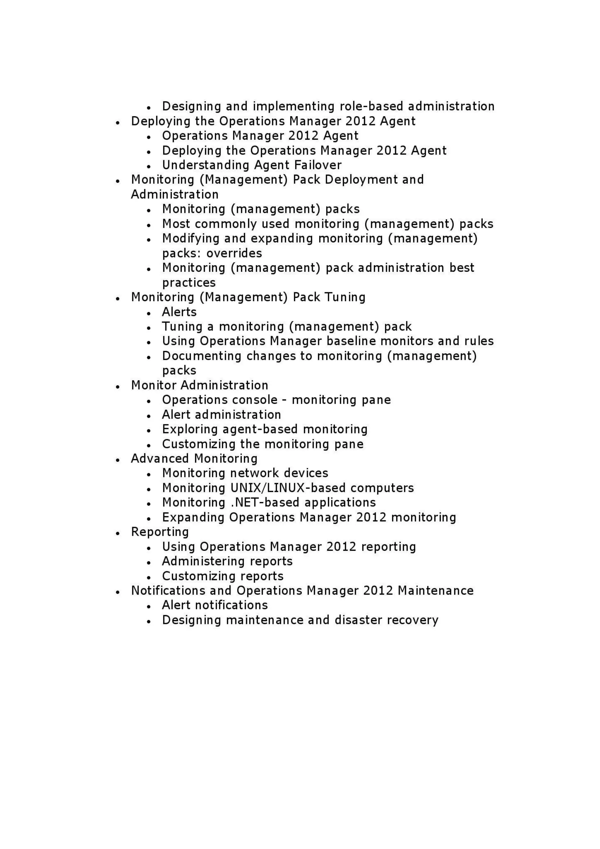 SYSTEM CENTER OPERATIONS MANAGER(SCOM) Training in Hyderabad India ...