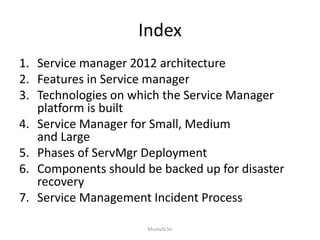 System center service manager | PPT