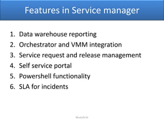 System center service manager | PPT