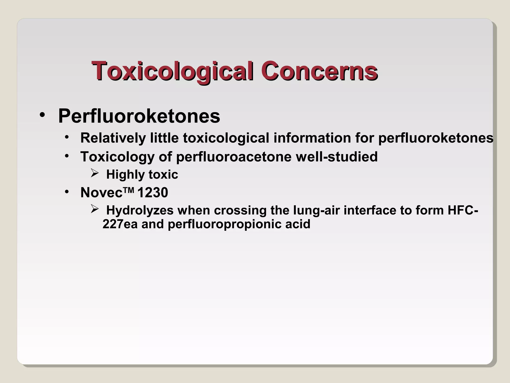Fire System comparison fm ecaro-25 vs novec 1230 | PPT