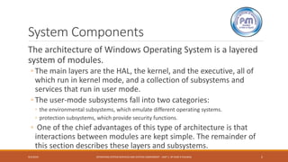 System component and system calls unit 1 by ram k paliwal | PPT