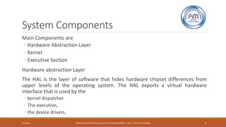 System component and system calls unit 1 by ram k paliwal | PPT