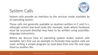 System component and system calls unit 1 by ram k paliwal | PPT