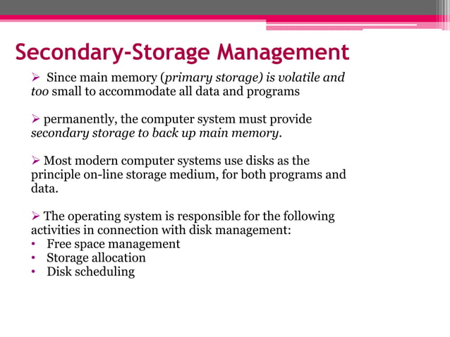 System components (os) | PPTX | Operating Systems | Computer Software and Applications