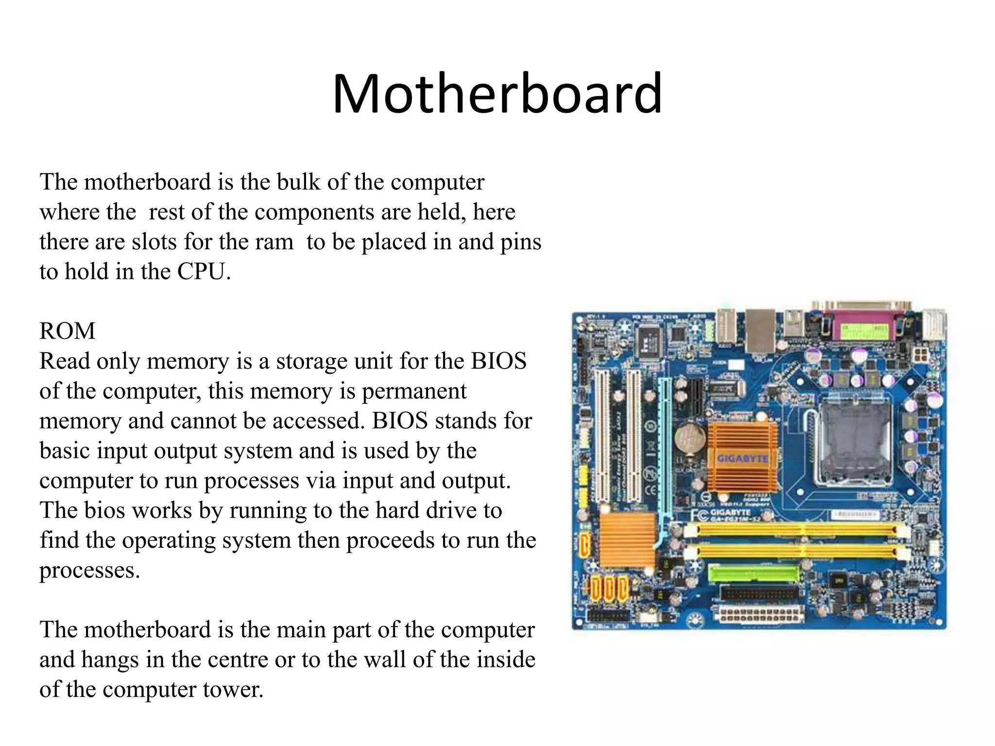 System components presentation | PPT