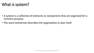 System concepts- System Analysis and design | PPT