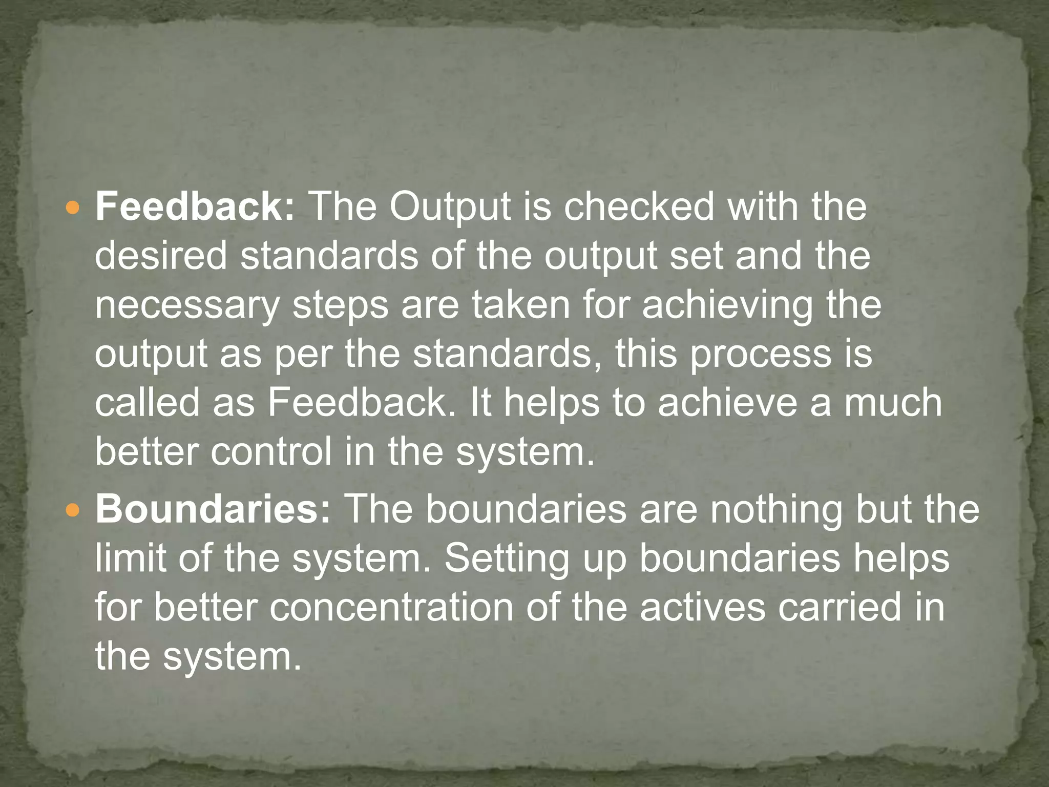 System concepts, elements and types of systems ppt | PPTX