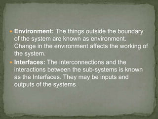System concepts, elements and types of systems ppt | PPTX