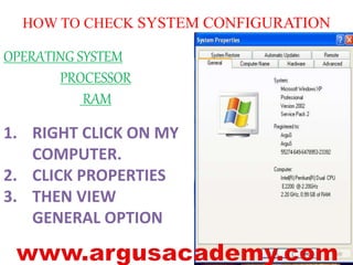 System configuration | PPSX | Operating Systems | Computer Software and ...