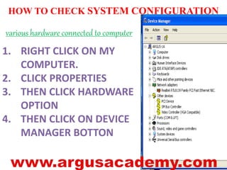 System configuration | PPSX | Operating Systems | Computer Software and ...