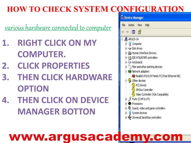 System Configuration Ppsx Operating Systems Computer Software And