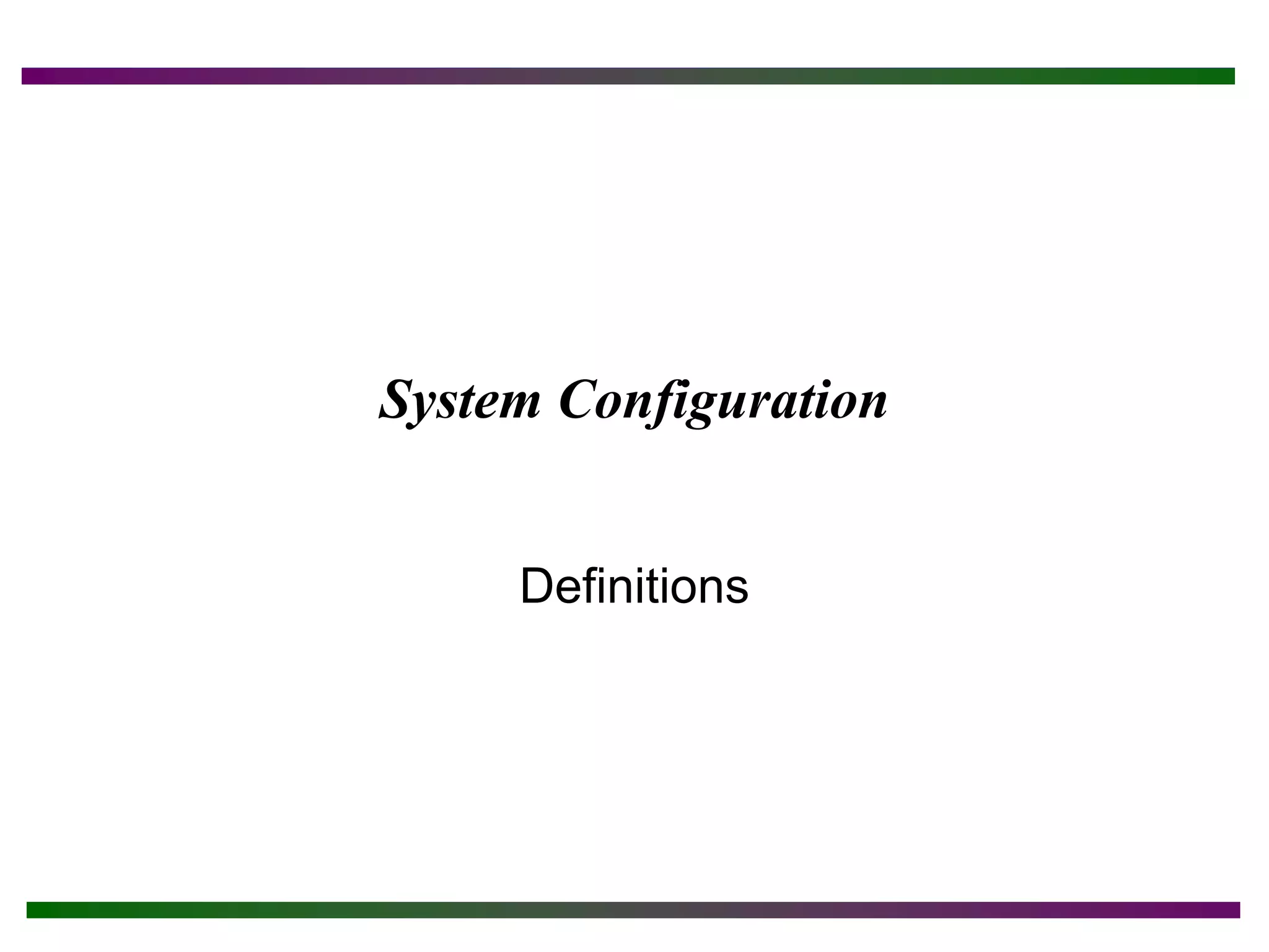 System configuration | PPT