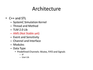 Systemc overview 2010 | PPT