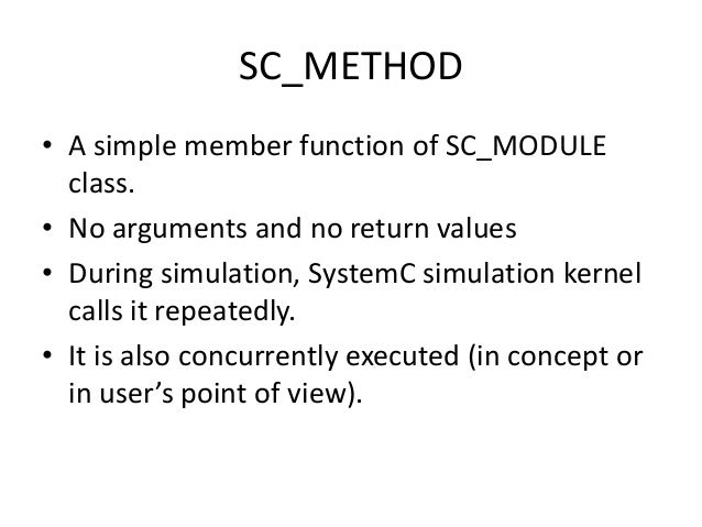 Systemc overview 2010