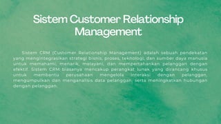 System CRM Yaltakiani | PDF
