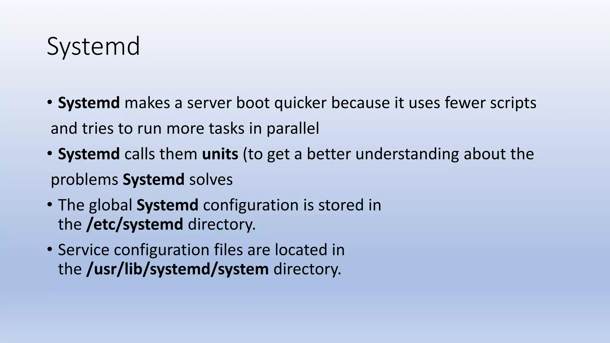 Systemd | PPTX